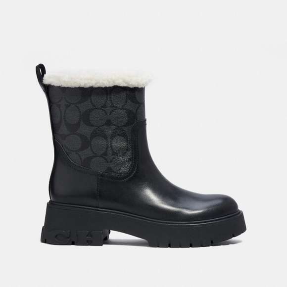 Coach | Shoes | Nwt Coach Outlet Raina Boot In Signature Jacquard ...